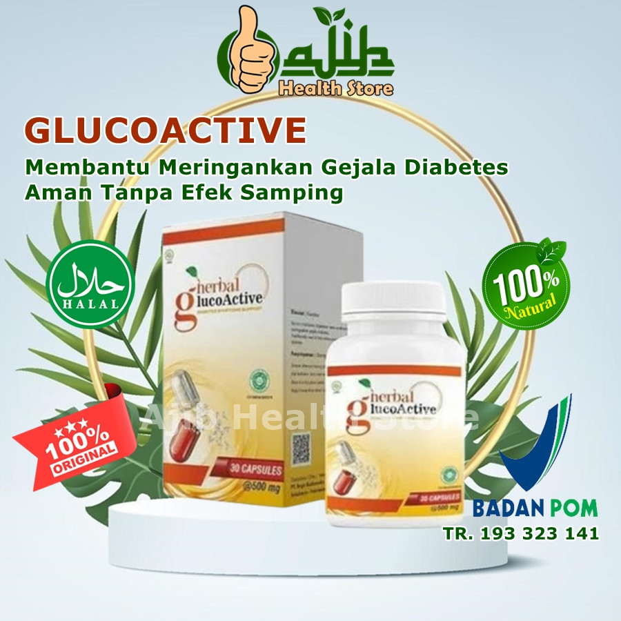 Jual Glucoactive Asli Original Obat Herbal Diabetes Kencing Manis Gula ...
