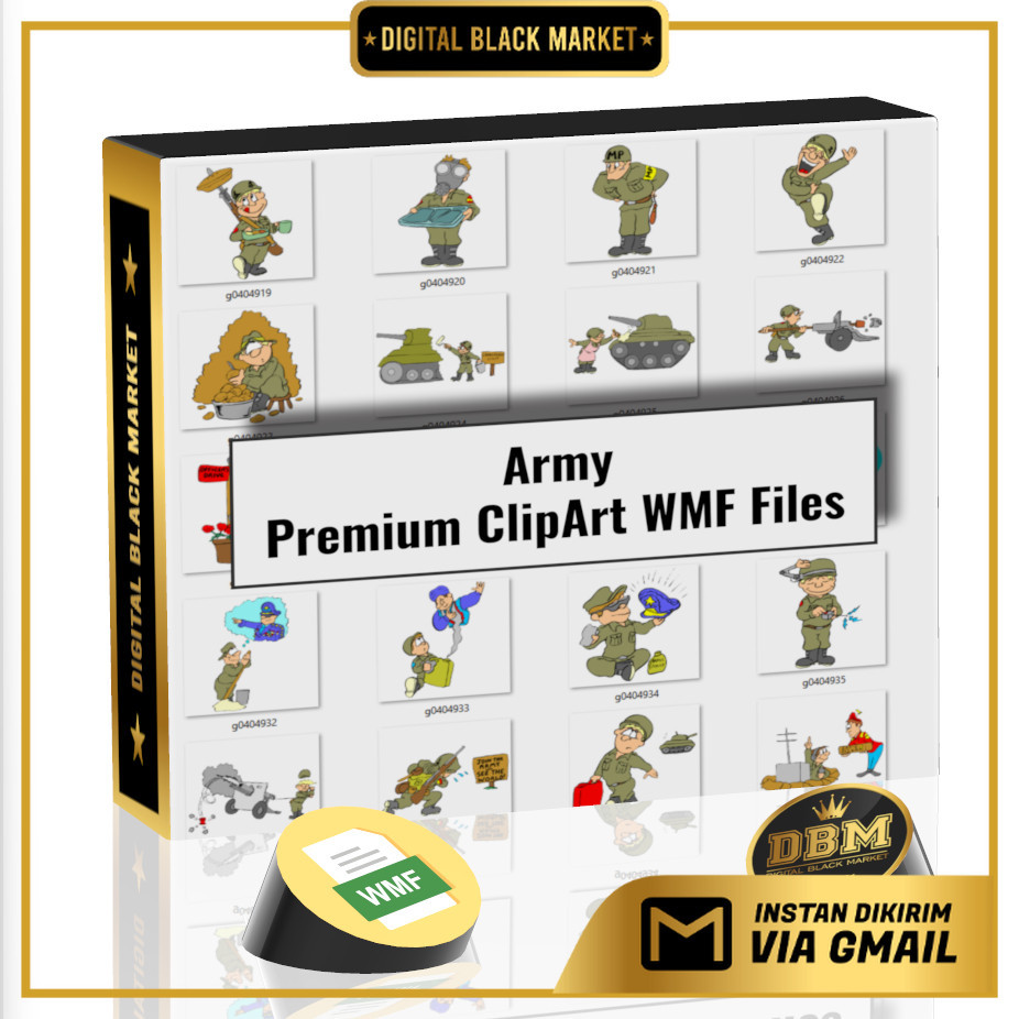 Jual 192 Army Premium ClipArt WMF Files | Shopee Indonesia