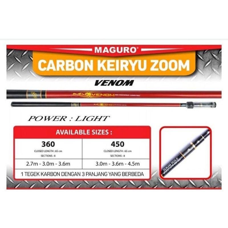 Jual Maguro Venom 360 Joran Tegek Zoom Pole Ruas Panjang High Carbon ...