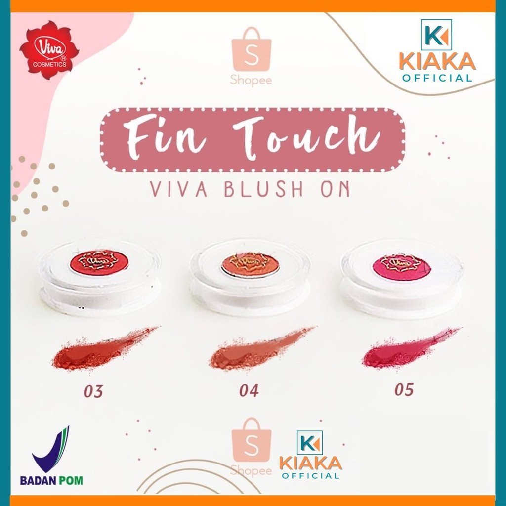 Jual Viva Cosmetics Fin Touch 2gr Blush On | Shopee Indonesia