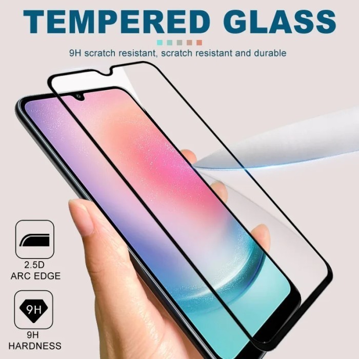 Jual SAMSUNG A15 A25 A35 A55 A14 A24 A34 A54 TEMPERED GLASS FULL COVER | Shopee Indonesia