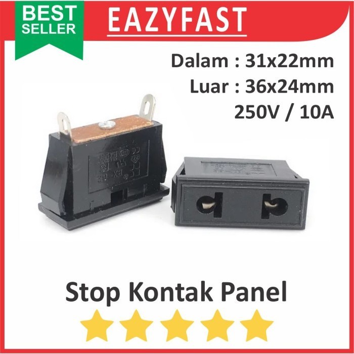 Jual Stop Kontak Tanam Panel Box Socket Soket AC Power Outlet Colok ...