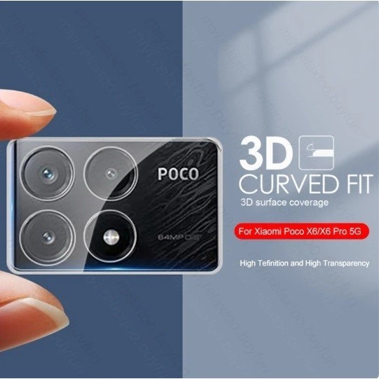 Jual POCO X6 5G / X6 PRO 5GTEMPERED GLASS CAMERA LENS PROTECTOR ...