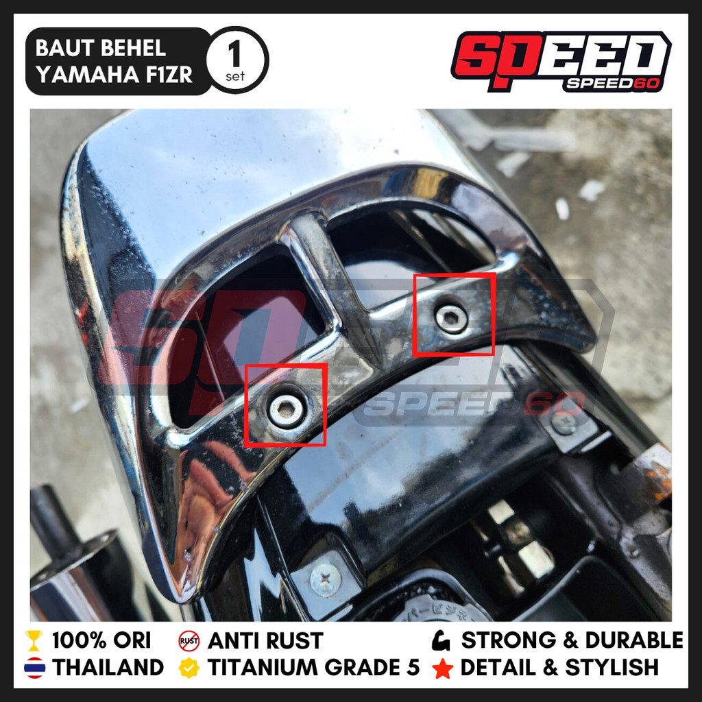 Jual Probolt Titanium Baut Behel Yamaha F1ZR Grade 5 King Nut | Shopee ...