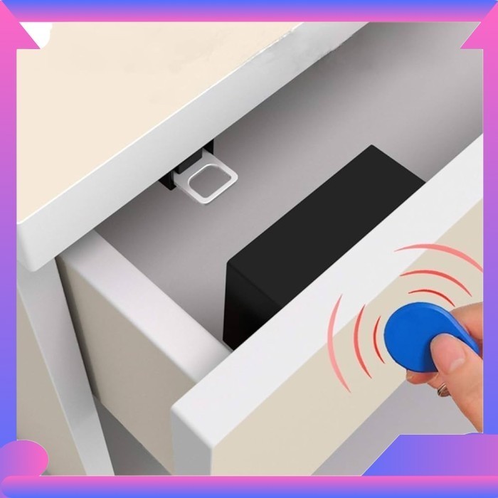Jual Kunci Pintu Laci Lemari Sensor Kartu RFID Cabinet Keyless Door ...