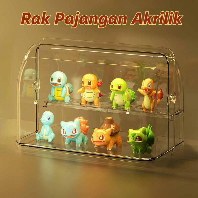 Jual Rak Pajangan Akrilik Transparan / Kotak Display/ Box Mika Akrilik ...