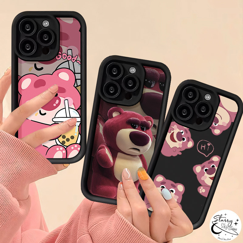 Jual Casing Pasangan Lotso Beruang Stroberi Lucu Kartun Bahagia Teh ...