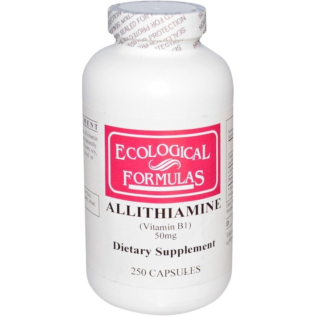 Jual Ecological Formulas Allithiamine Vitamin B1 Capsule, 50 mg, 250 ...