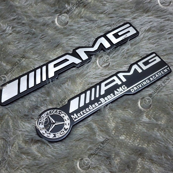 Jual EMBLEM STICKER ALUMUNIUM TEBAL AMG DRIVING ACADEMY MERCEDES BENZ ...