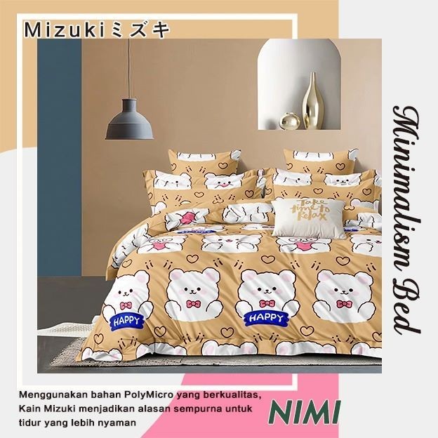 Jual BEDCOVER SET BAHAN MICROTEX DISPERSE MOTIF NIMI | Shopee Indonesia