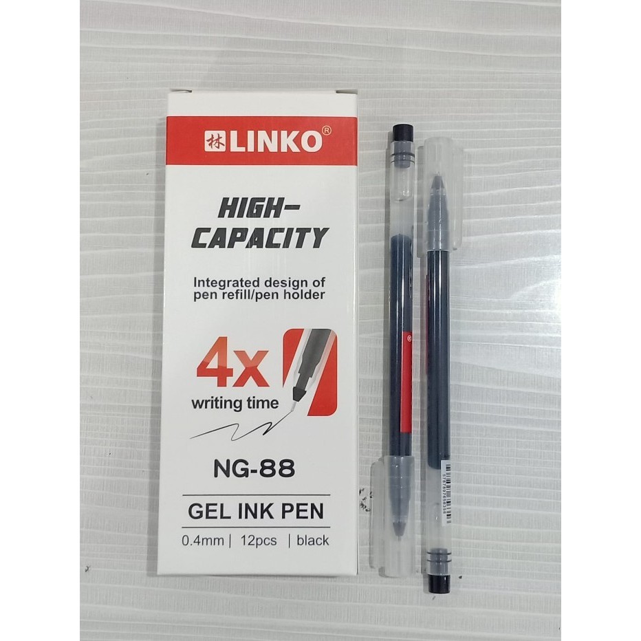 Jual (1 PACK / 12 PCS) PULPEN HITAM / GEL PEN HITAM / BOLPEN BERBAGAI ...