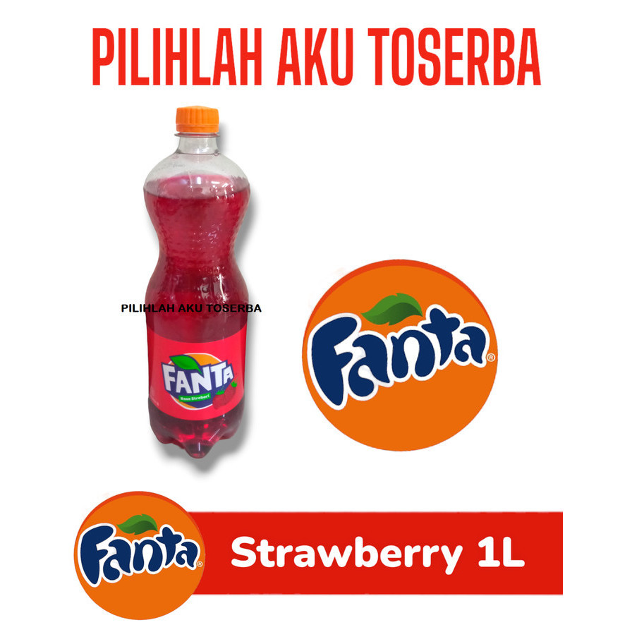 Jual Fanta Strawberry BOTOL PET 1 LITER - ( HARGA 1 BOTOL ) | Shopee Indonesia