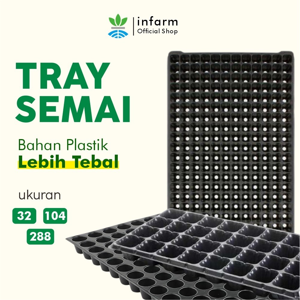 Jual INFARM - Tray Semai Benih Bahan Plastik Lebih Tebal Premium Ukuran ...