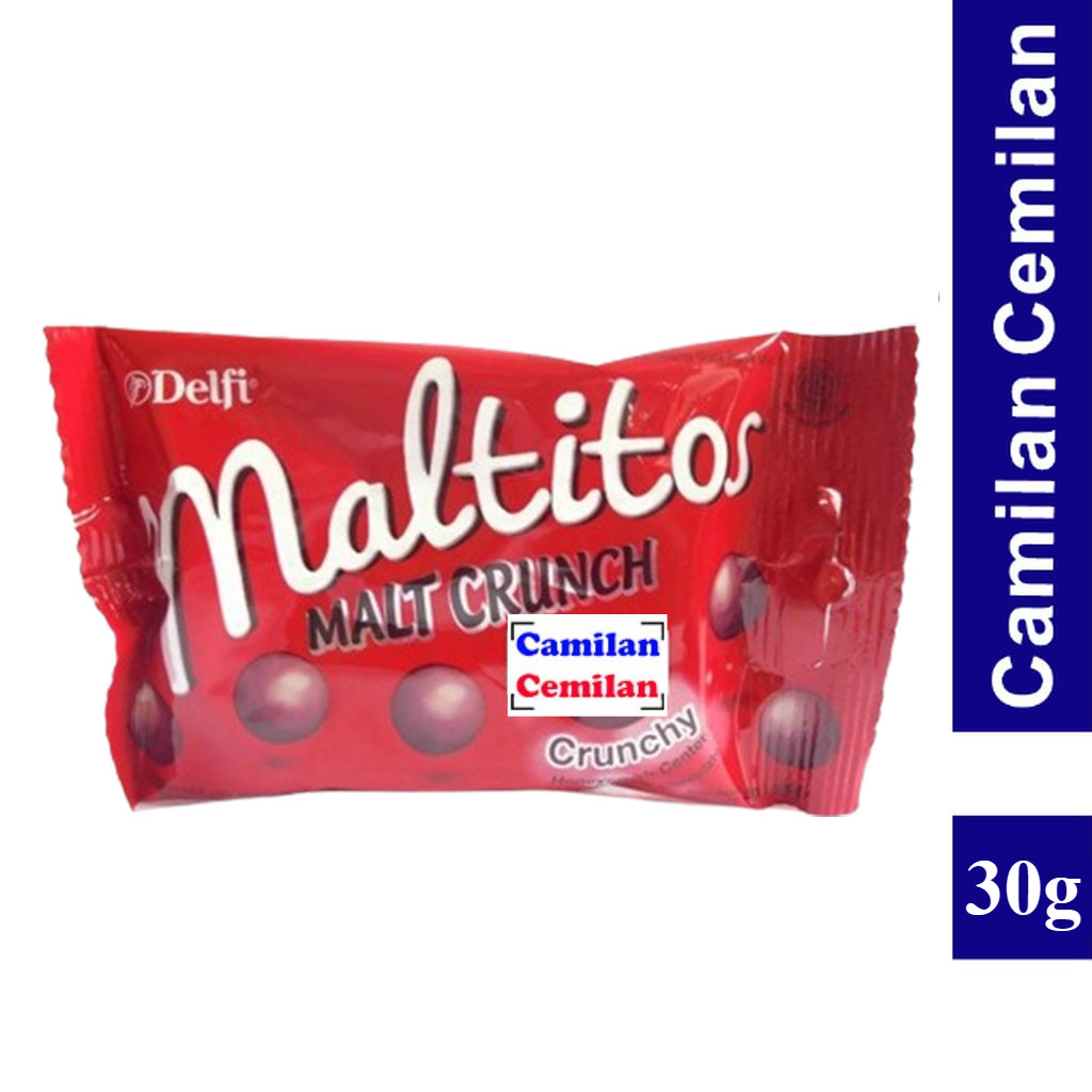 Jual Delfi Maltitos Malt Crunch Coklat isi Biscuit Susu 30 gr | Shopee ...