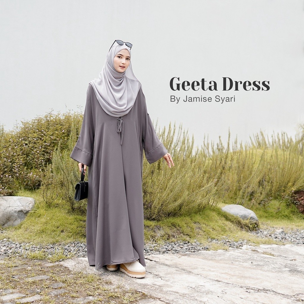 Jual Jamise | Geeta Dress - Abaya Batwing | Shopee Indonesia