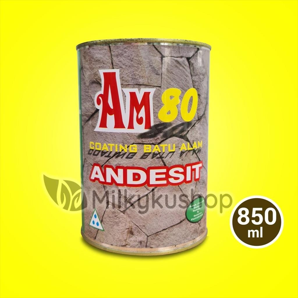 Jual COATING BATU ALAM AM 80 ANDESIT 850 ML PERNIS CAT PELAPIS | Shopee ...