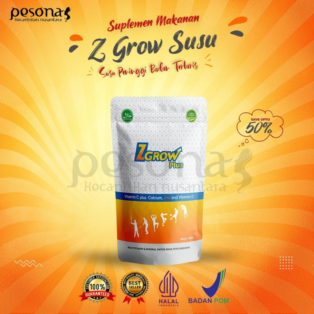 Jual Z-Grow Plus - Suplemen Susu Peninggi Anak & Dewasa Terbaik ...