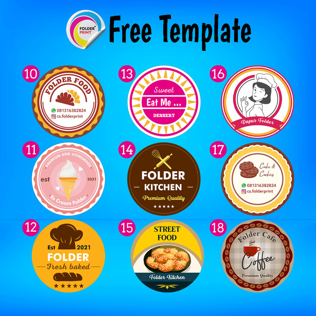 Jual Cetak Stiker Bulat Custom Label Kemasan Produk Stiker Usaha ...