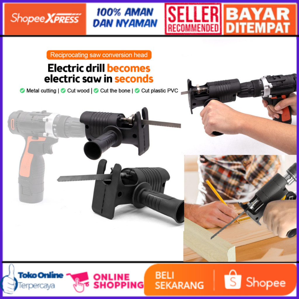 Jual Adaptor Jigsaw Adaptor Bor Ke Gergaji Konektor Electric Adaptor ...