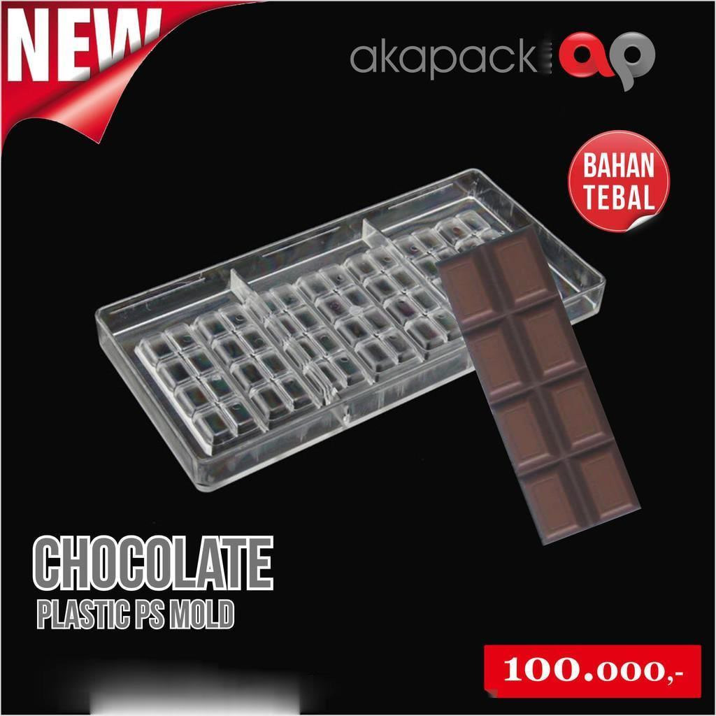 Jual Chocolate mold / blok 2 x 4 Cetakan coklat / Plastic PS mold ...