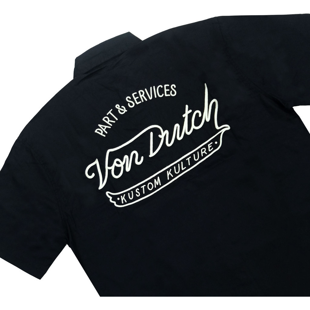 Jual Von Dutch Workshirt 1078 Black | Shopee Indonesia