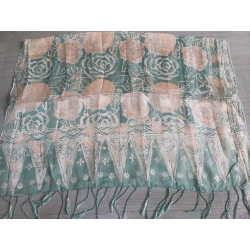 Jual syal selendang sutra premium/scraf sutra asli/scraf batik/batik ...