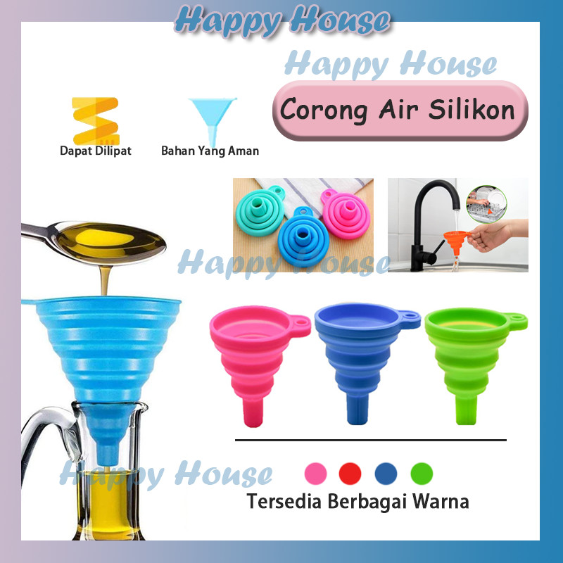 Jual Corong Lipat Serbaguna / Corong Minyak & Air Silicone Portable ...