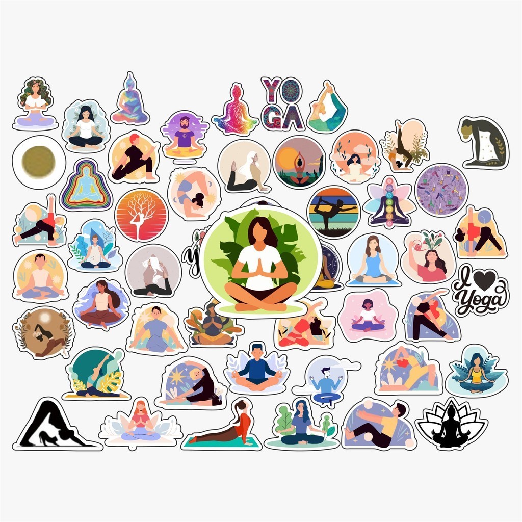 Jual COD 100 Pcs Stiker Pack Mandala Yoga Arts Lucu Aesthetic Vynil ...
