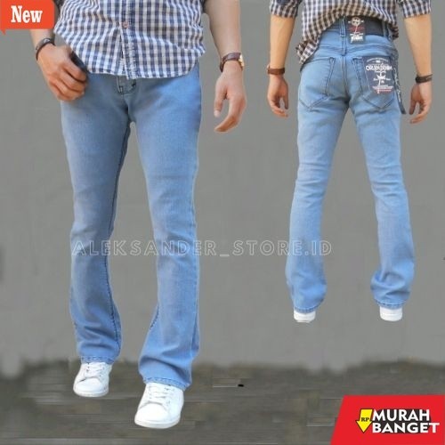 Jual Celana denim pria- Celana Jeans Cutbray Pria Orlen Denim Original ...