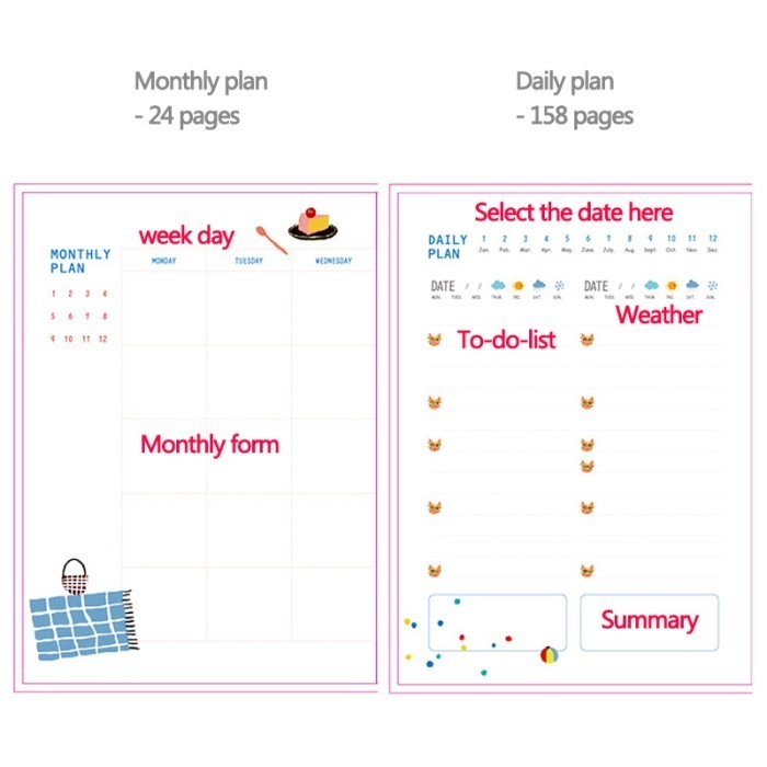 Jual Buku Catatan Note Diary Agenda Planner Harian Bulanan Tahunan 365 ...