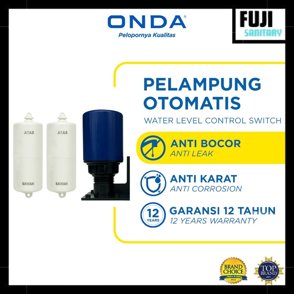 Jual ONDA Pelampung Toren Tangki Air Anti Bocor WATER LEVEL CONTROL ...