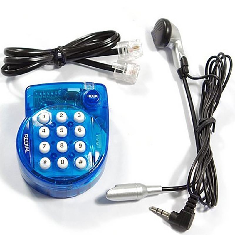 Jual Portable Mini Corded Landline Phone, With Headset, Button Dial ...