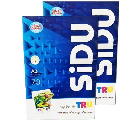 Jual Kertas HVS 70 A3 Sinar Dunia - Kertas HVS 70 A3 Sidu/Rim | Shopee ...