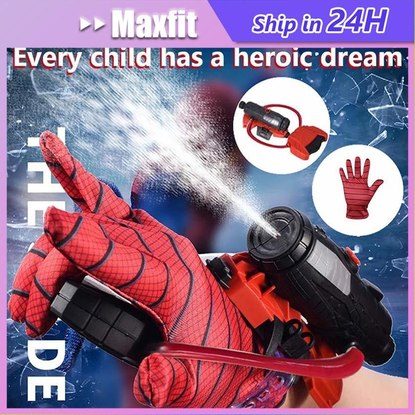 Jual Sarung Tangan Spiderman Launcher Spray Air Spiderman Shooter ...