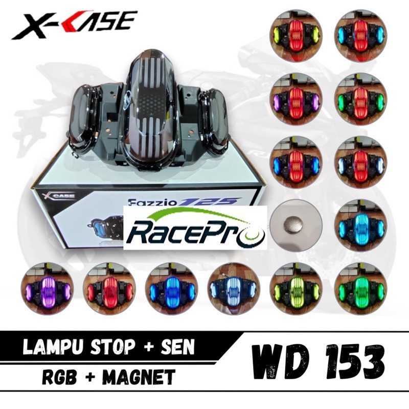 Jual Lampu Stop Fazzio 8 Warna Model JPA Plus Lampu Sen Stoplamp Fazzio ...