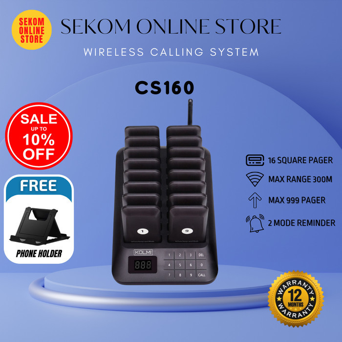 Jual Wireless Calling System Restaurant Pager KOLMI RETEKESS TD-157 ...