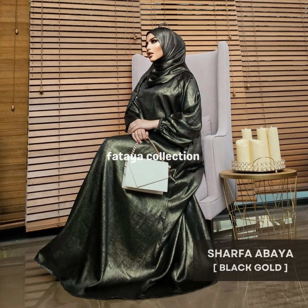 Jual Fataya Collection SHARFA One Set Pashmina Abaya Series - Kain Silk ...