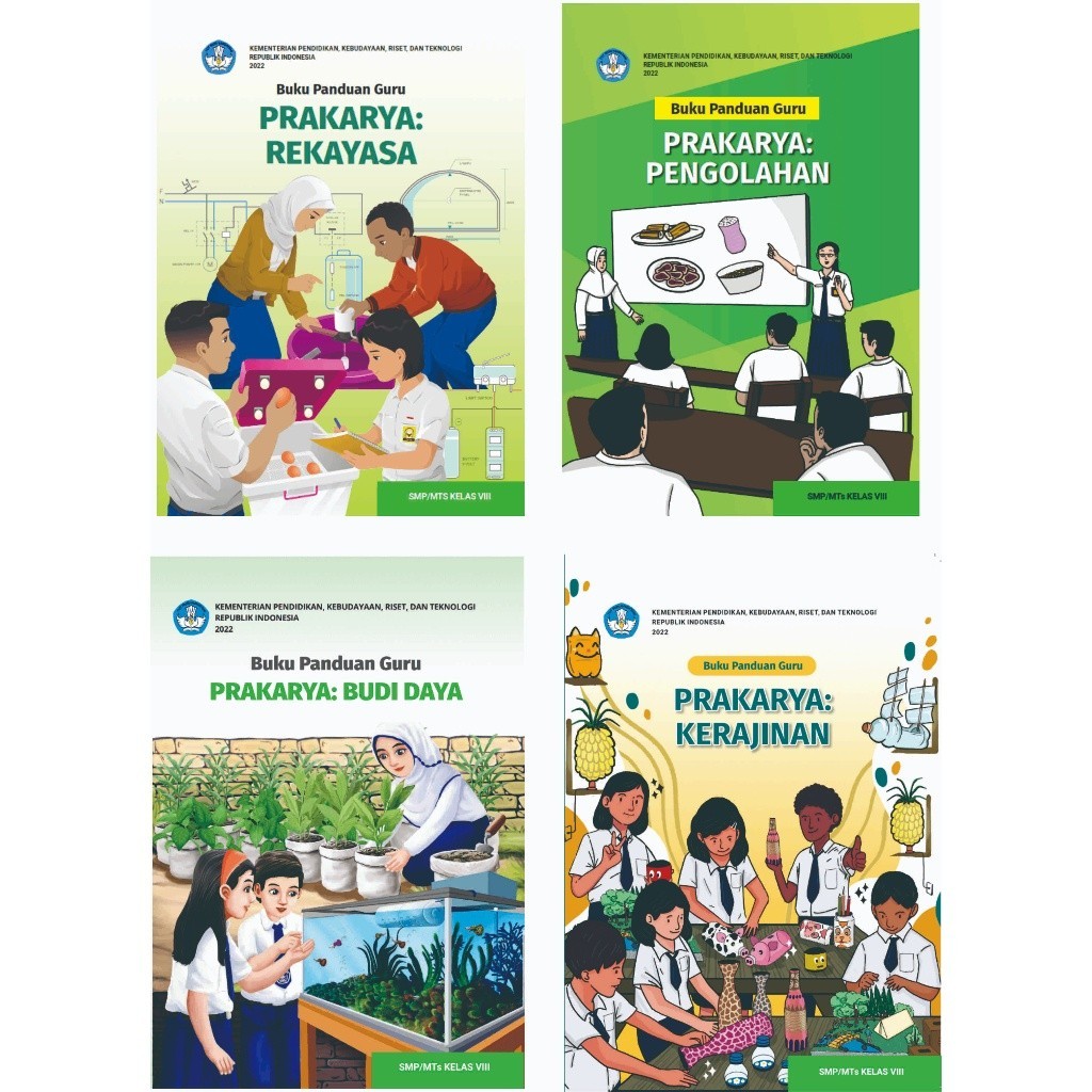 Jual Buku Panduan Guru Prakarya: Rekayasa / Pengolahan / Budi Daya / Kerajinan untuk SMP/MTs ...