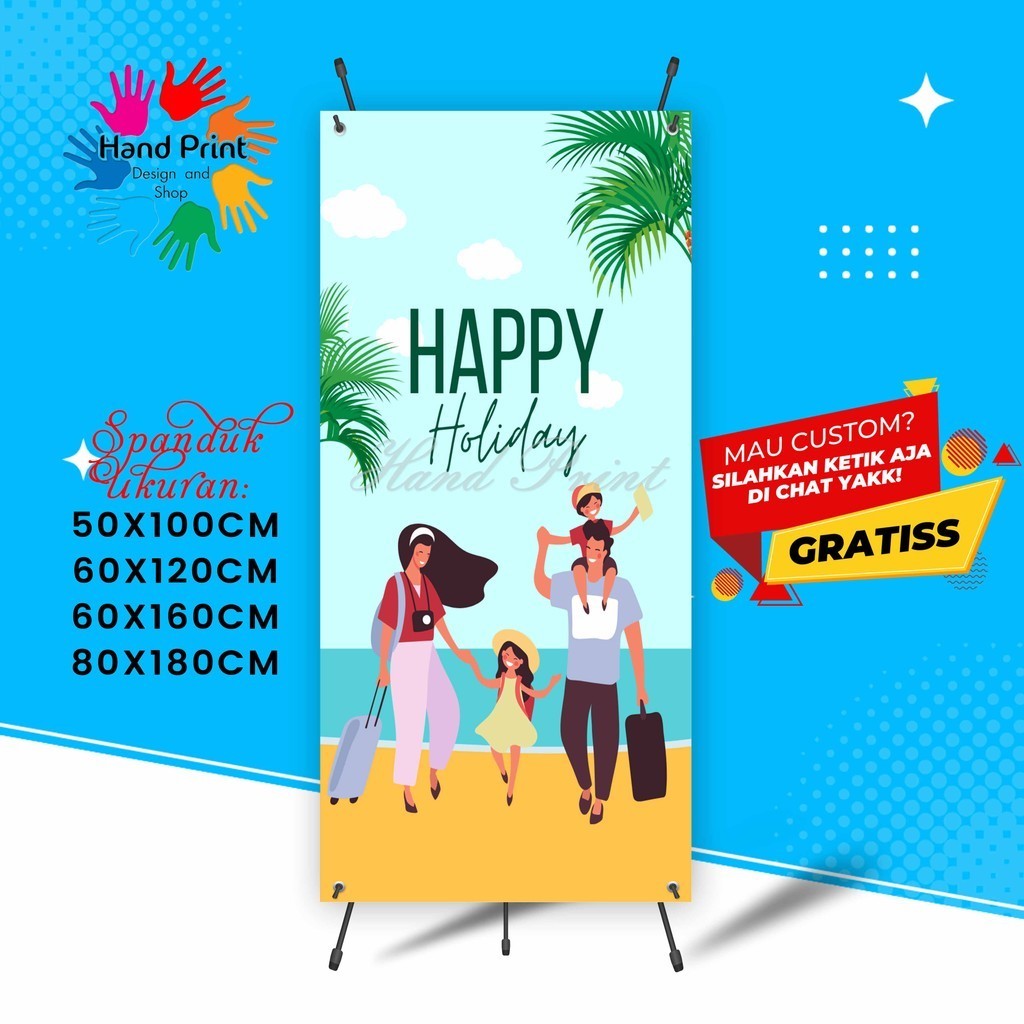 Jual Cetak Spanduk Banner Liburan Wisata Travel Jalan - jalan D MMT ...