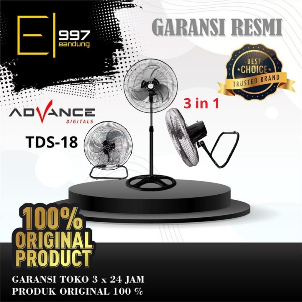 Jual ADVANCE KIPAS ANGIN TDS 18 / TDS18 , 3 IN 1 FAN 18 INCH | Shopee ...