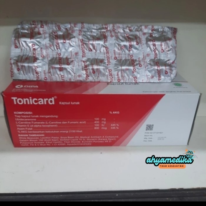 Jual tonicard per strip isi 10 kaplet (kemasan baru) | Shopee Indonesia