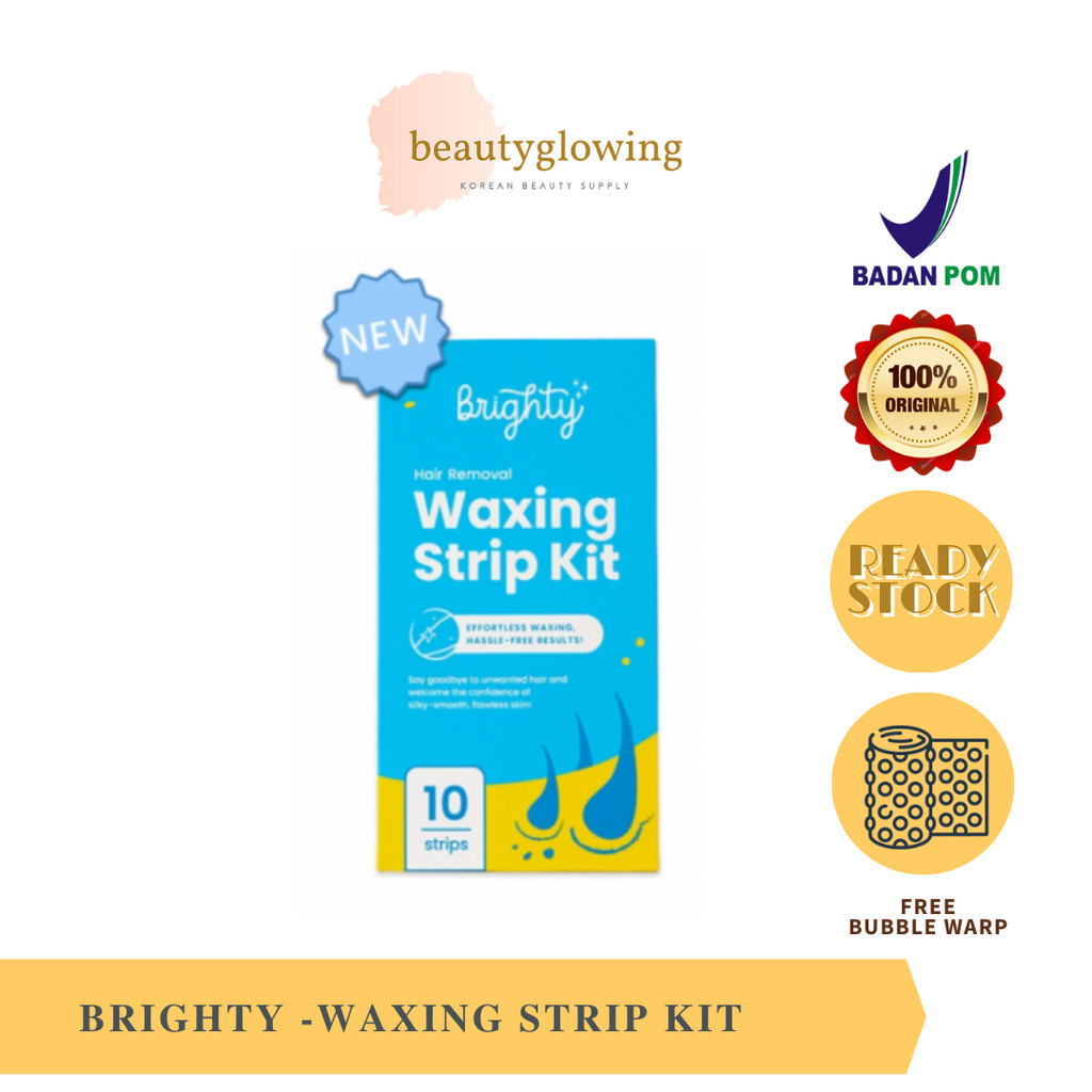 Jual BRIGHTY Waxing Strip Kit | Menghilangkan Bulu Menjadi Lebih Mudah ...