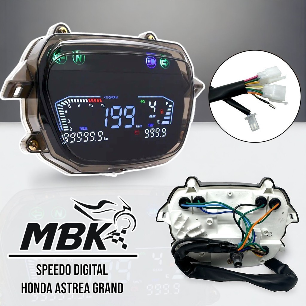 Jual Speedometer/Spido Motor Digital LED HONDA ASTREA GRAND EX90 ...
