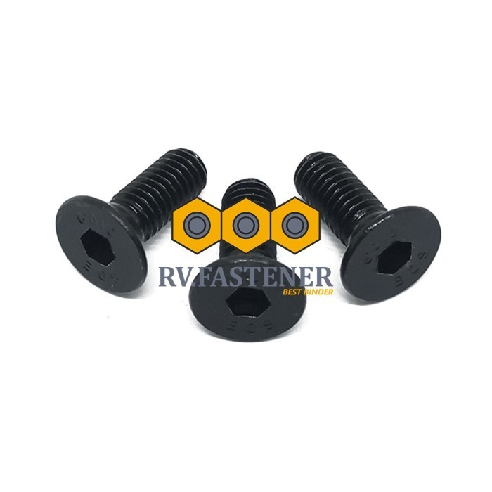 Jual 10 PCS BAUT L JFL VERSENG M8 BAJA HITAM KUNCI L HEXAGON 5 MM ...