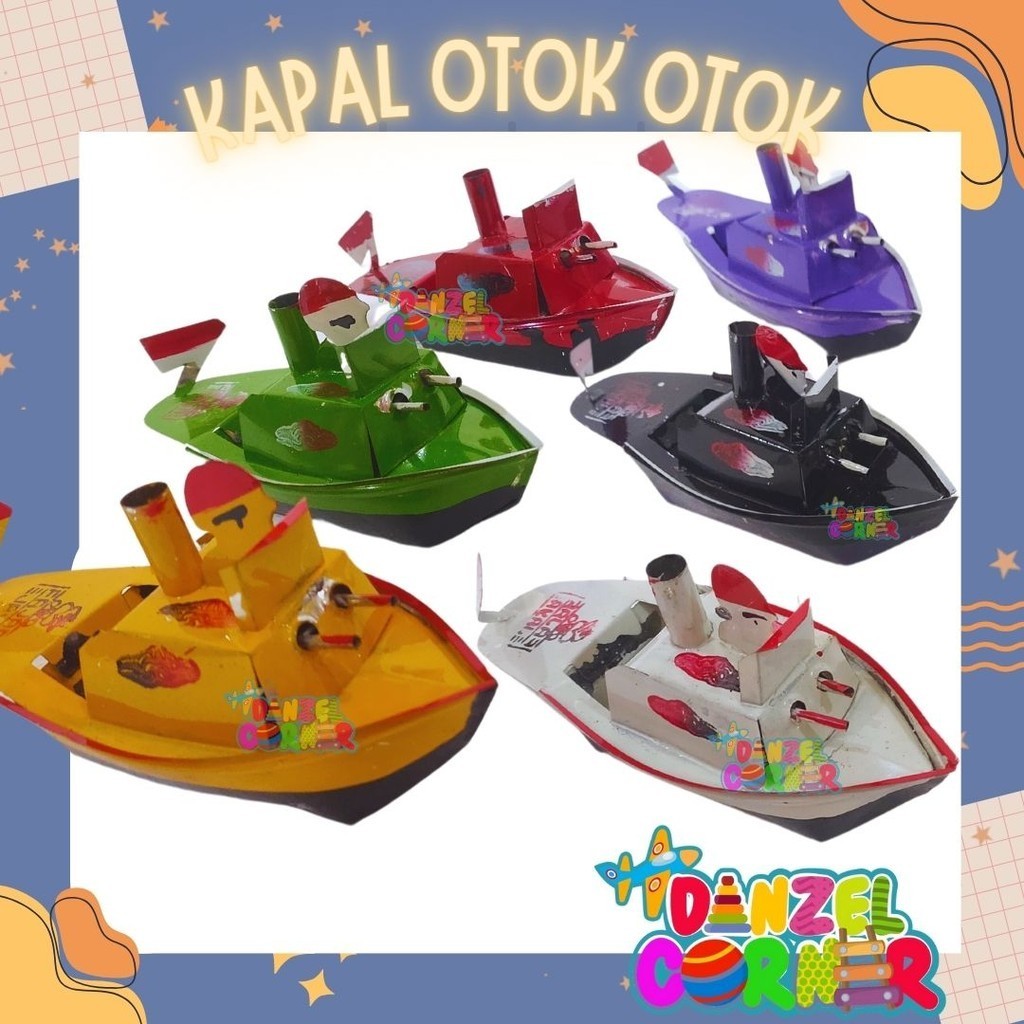 Jual Mainan Anak Jadul Perahu Kapal Api Klotok Otok Othok Tik Tok Tok ...