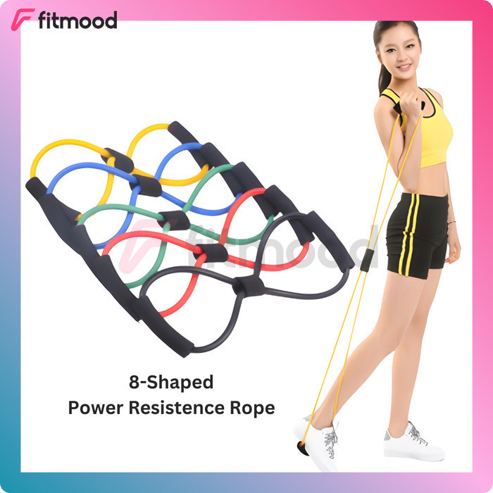 Jual Tali Stretching Olahraga Elastis Power Resistance Rope Yoga ...