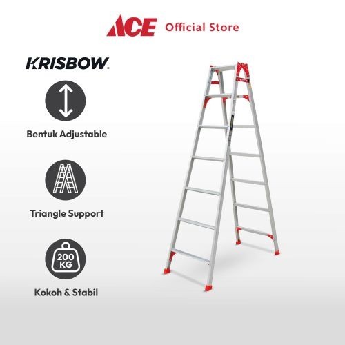 Jual Ace Fixsteps Tangga Aluminium 2In1 7 Step Multifunction Ladder ...