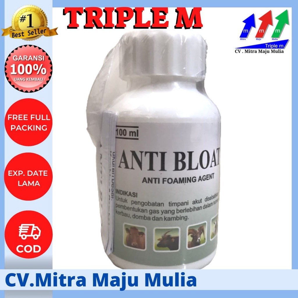 Jual ANTI BLOAT 100 ml - Obat Kembung Tympani Sapi Kambing Kuda Kelinci ...