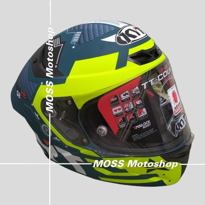 Jual Helm KYT TT Course Fuselage Matt Yellow | Fullface | Shopee Indonesia