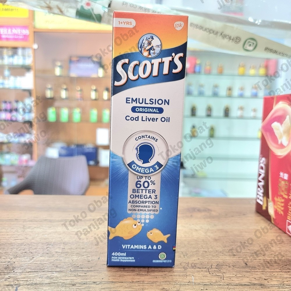 Jual Scotts Emulsion Original 400ml (Cod Liver Oil) | Shopee Indonesia